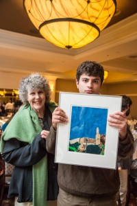 Neri Avraham presents Eustacia Cutler, Temple Grandin's mom a painting ...