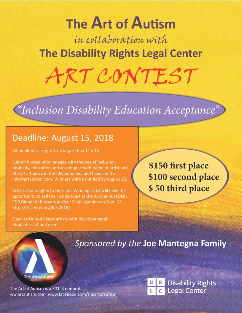 The Art of Autism and the Disability Rights Legal Center announce Art ...